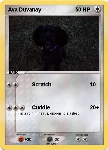 Pokémon Ava Duvanay - Scratch - My Pokemon Card