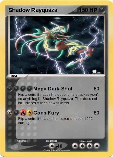 Pokémon Shadow Rayquaza - Mega Dark Shot - My Pokemon Card