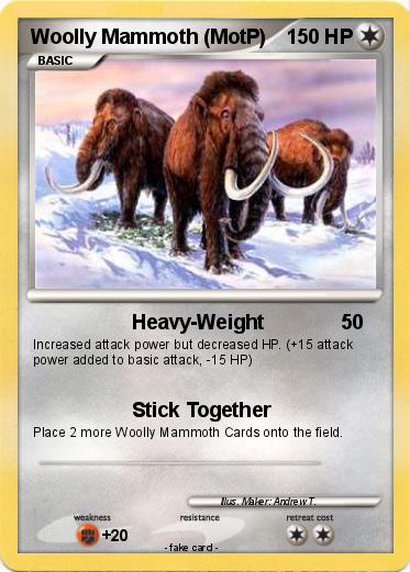 Pokémon Woolly Mammoth MotP - Heavy-Weight - My Pokemon Card