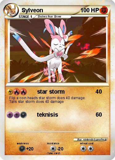Pokémon Sylveon 216 216 - star storm - My Pokemon Card