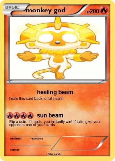Pokémon monkey god 6 6 - healing beam - My Pokemon Card