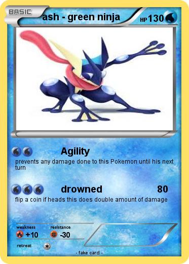 Pokémon ash green ninja 2 2 - Agility - My Pokemon Card