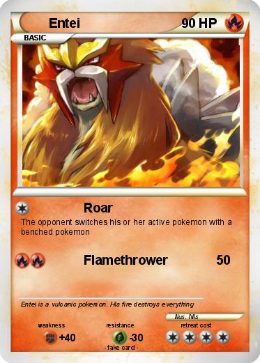 Pokémon Entei 1801 1801 - Roar - My Pokemon Card