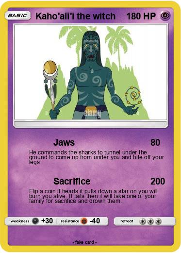 Pokémon Kaho ali i the witch - Jaws - My Pokemon Card