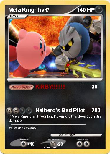 Pokémon Meta Knight 856 856 - KIRBY!!!!!!!! - My Pokemon Card