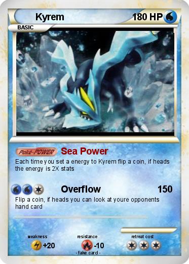 Pokémon Kyrem 117 117 - Sea Power - My Pokemon Card