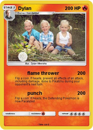 Pokémon Dylan 1060 1060 - flame thrower - My Pokemon Card