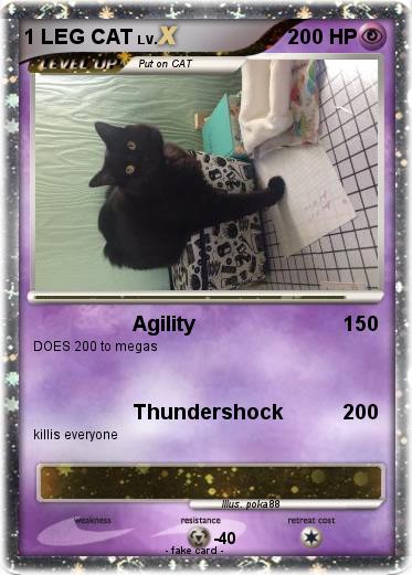 Pokémon 1 LEG CAT - Agility - My Pokemon Card
