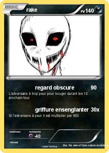 Pokémon rake 15 15 - regard obscure - Ma carte Pokémon