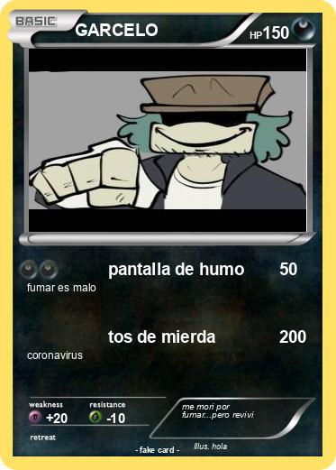Pokémon GARCELO 1 1 - pantalla de humo - Mi carta pokémon