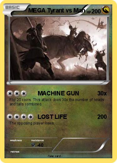 Pokémon MEGA Tyrant vs Man - MACHINE GUN - My Pokemon Card