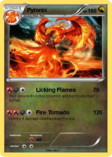 Pokémon Pyronix 4 4 - Licking Flames - My Pokemon Card