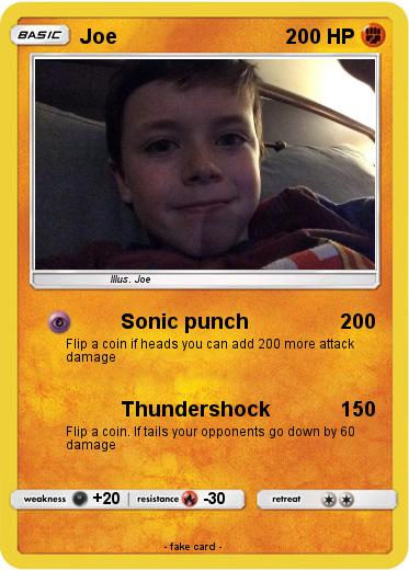 Pokémon Joe 1086 1086 - Sonic punch - My Pokemon Card