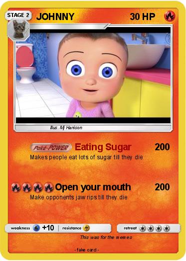 Pokémon JOHNNY 960 960 - Eating Sugar - My Pokemon Card