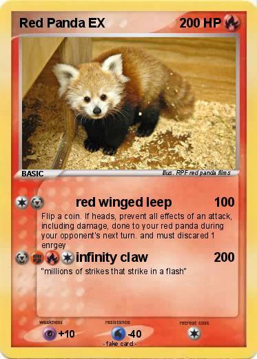 Pokémon Red Panda EX 2 2 - red winged leep - My Pokemon Card