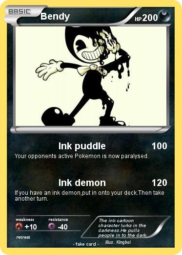 Pokémon Bendy 443 443 - Ink puddle - My Pokemon Card