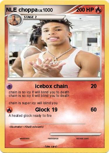 Pokémon NLE choppa 13 13 - icebox chain - My Pokemon Card