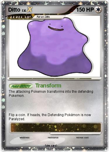 Pokémon Ditto 56 56 - Transform - My Pokemon Card