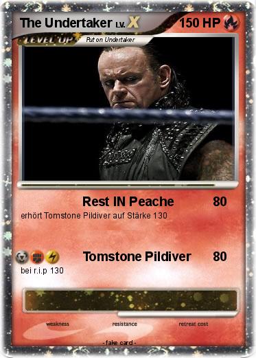 Pokémon The Undertaker 78 78 - Rest IN Peache - My Pokemon Card