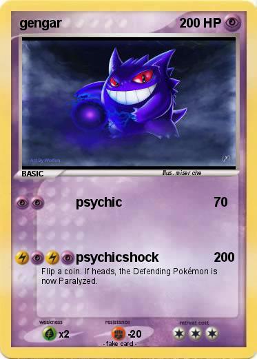 Pokémon gengar 1060 1060 - psychic - My Pokemon Card