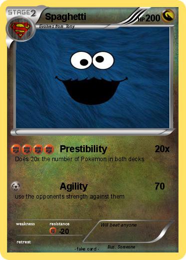 Pokémon Spaghetti 58 58 - Prestibility - My Pokemon Card