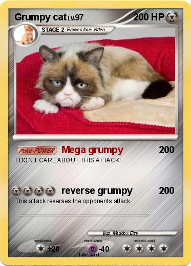 Pokémon Grumpy cat 991 991 - Mega grumpy - My Pokemon Card
