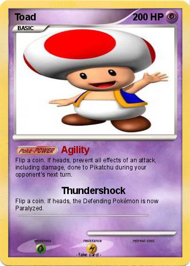 Pokémon Toad 1172 1172 - Agility - My Pokemon Card