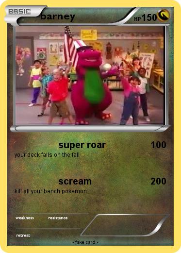 Pokémon barney 884 884 - super roar - My Pokemon Card