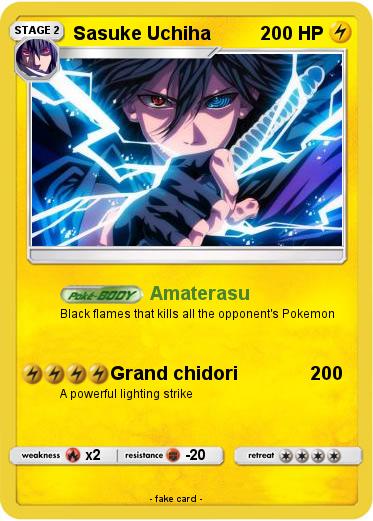 Pokémon Sasuke Uchiha 451 451 - Amaterasu - My Pokemon Card