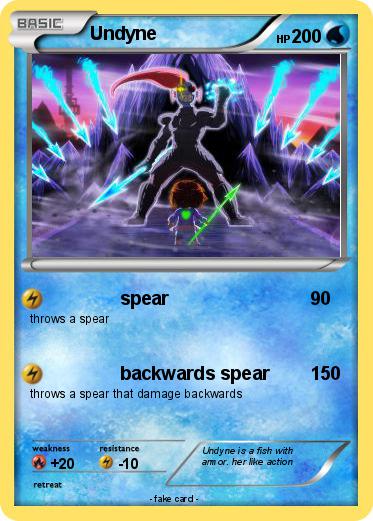 Pokémon Undyne 165 165 - spear - My Pokemon Card