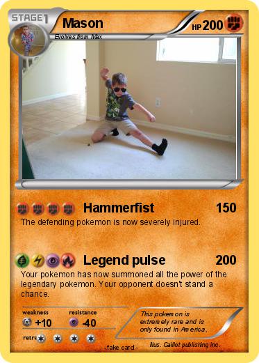 Pokémon Mason 251 251 - Hammerfist - My Pokemon Card