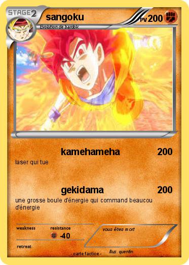 Pokémon sangoku 2511 2511 - kamehameha - Ma carte Pokémon