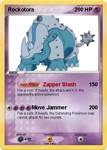 Pokémon Rockotora - Zapper Slash - My Pokemon Card