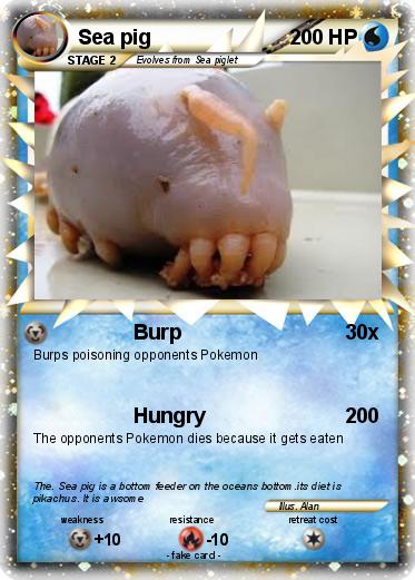 Pokémon Sea pig 9 9 - Burp - My Pokemon Card