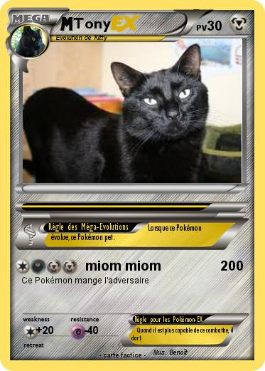 Pokémon Tony 967 967 - miom miom - Ma carte Pokémon