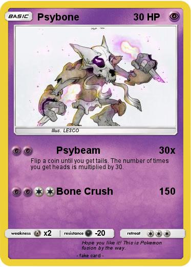 Pokémon Psybone - Psybeam - My Pokemon Card