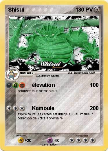 Pokémon Shisui 10 10 - élevation - Ma carte Pokémon
