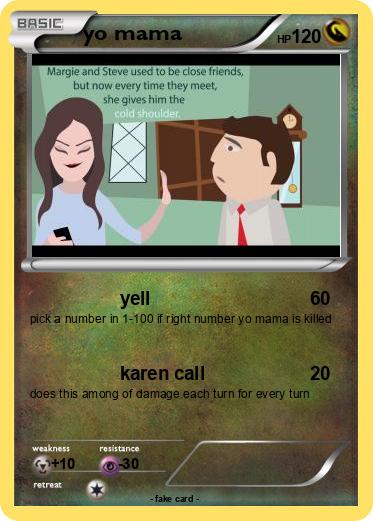Pokémon yo mama 703 703 - yell - My Pokemon Card