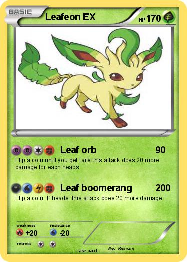 Pokémon Leafeon EX 10 10 - Leaf orb - My Pokemon Card