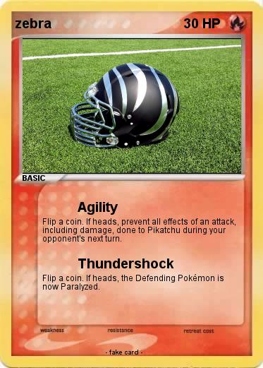 Pokémon zebra 130 130 - Agility - My Pokemon Card