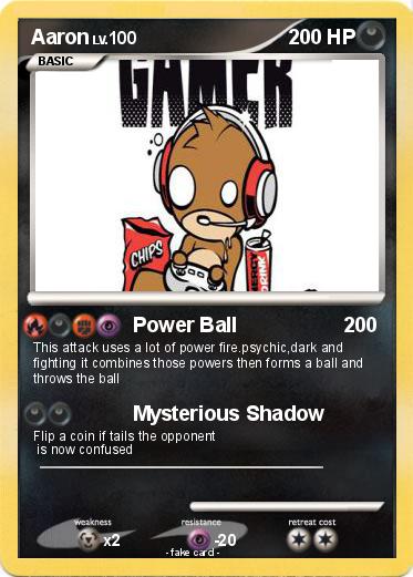 Pokémon Aaron 601 601 - Power Ball - My Pokemon Card