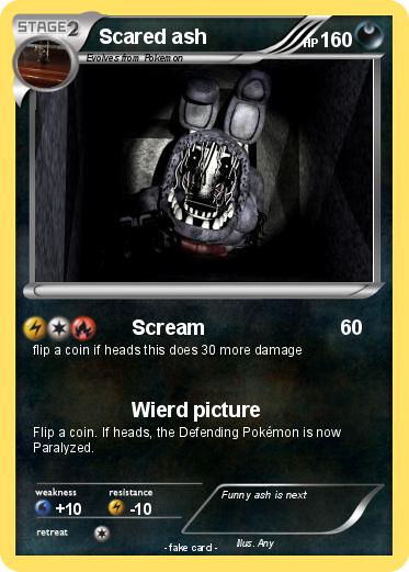 Pokémon Scared ash - Scream - My Pokemon Card