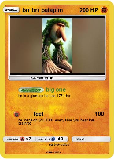 Pokémon brr brr patapim 26 26 - big one - My Pokemon Card