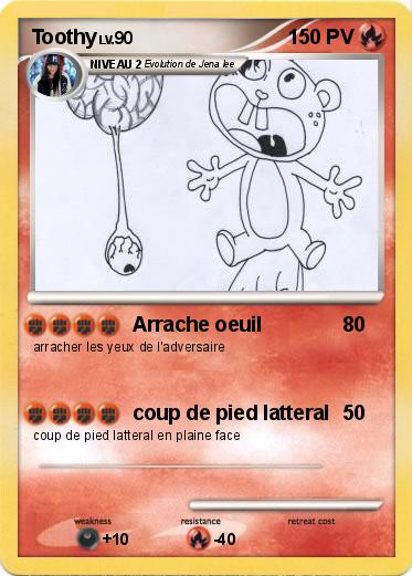Pokémon Toothy 3 3 - Arrache oeuil - Ma carte Pokémon