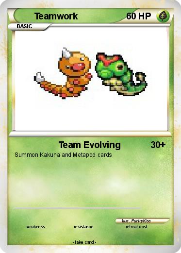 Pokémon Teamwork 14 14 - Team Evolving - My Pokemon Card