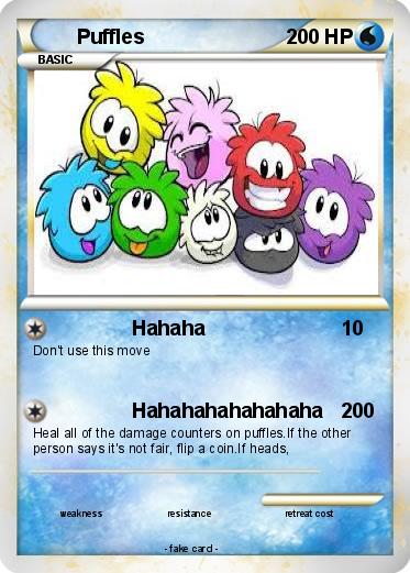Pokémon Puffles 55 55 - Hahaha - My Pokemon Card
