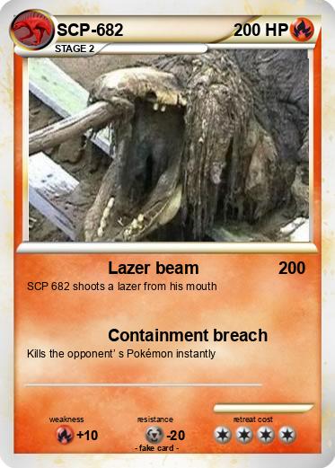 Pokémon SCP 682 107 107 - Lazer beam - My Pokemon Card