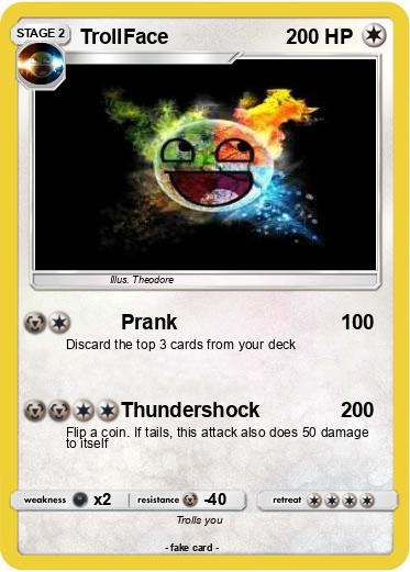 Pokémon TrollFace 861 861 - Prank - My Pokemon Card