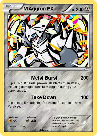Pokémon M Aggron EX 23 23 - Metal Burst - My Pokemon Card