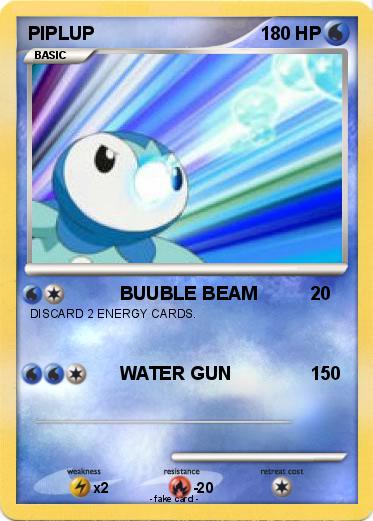 Pokémon PIPLUP 636 636 - BUUBLE BEAM - My Pokemon Card